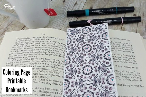 Coloring Page Printable Bookmarks - FREEBIE - Juggling Act Mama